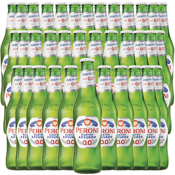 Peroni Nastro Azzurro 0.0 NA Beer Non-Alcoholic Lager Brew 11.2oz ...
