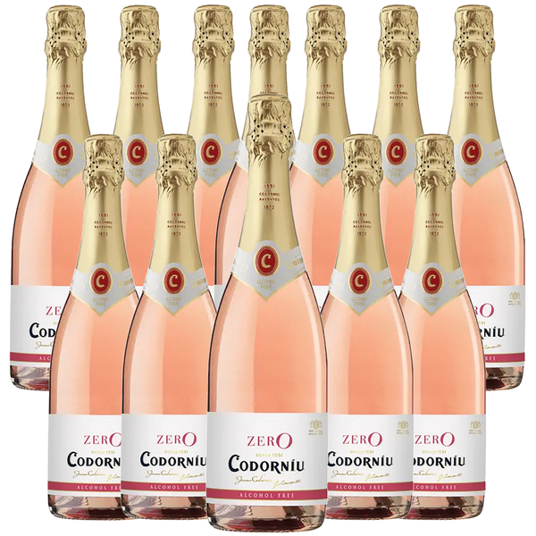 Codorníu Zero Rosé Premium Non-Alcoholic Sparkling Wine Dealcoholized ...