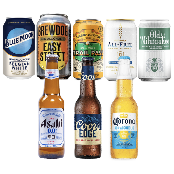 Ultimate Light Non-Alcoholic Beer Sampler Pack – Includes Blue Moon ...
