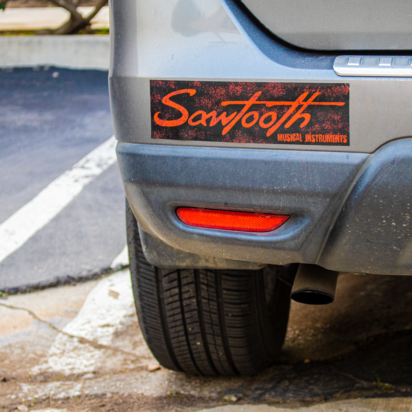 Sawtooth Musical Instruments Gloss Vinyl Bumper Sticker 3x11 | GoDpsMusic