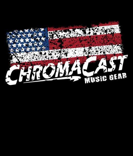 ChromaCast USA Flag Graphic Tee, XL | GoDpsMusic